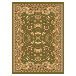 New Vision Kashan Rug, Moss, 2'x2'11", 5'3"x7'10" - Traditional - Area ...