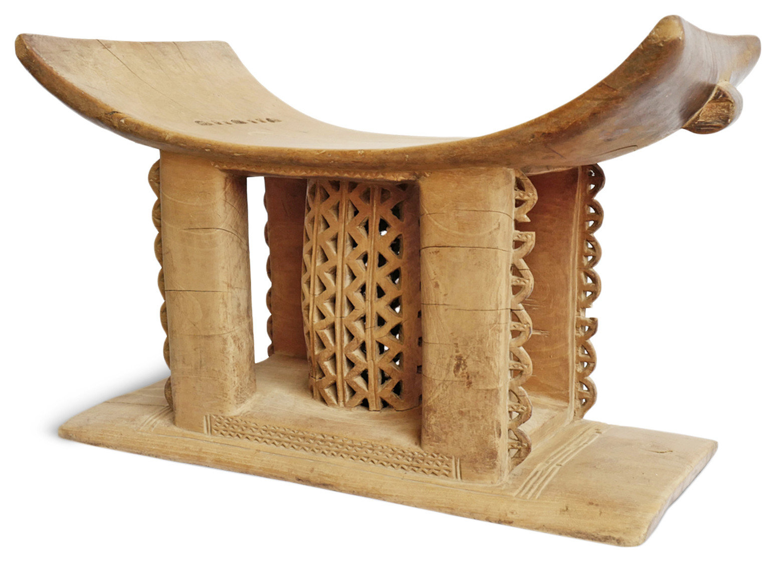 Consigned Vintage Asante Chief Stool - Mediterranean - Accent And ...