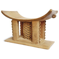 Consigned Vintage Asante Chief Stool - Mediterranean - Accent And ...