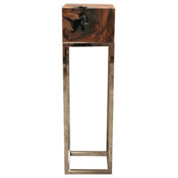 Block Pedestal, 39" - Contemporary - Plant Stands And Telephone Tables ...