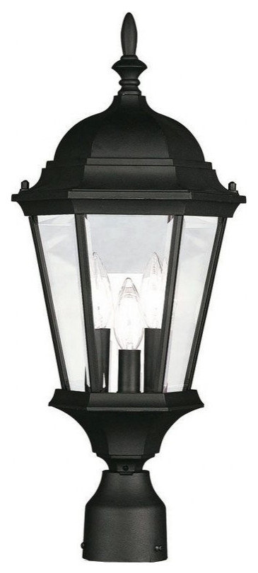 The Winsters3 Light Outdoor Post Top Lantern, Traditional Style9.5 ...