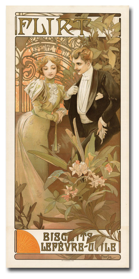 'Flirt' Canvas Art, 14" x 19" - Traditional - Prints And Posters - by ...