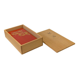 Oriental Asian Red Lacquer Wood Ink Well Dipping Pen Set Display ...