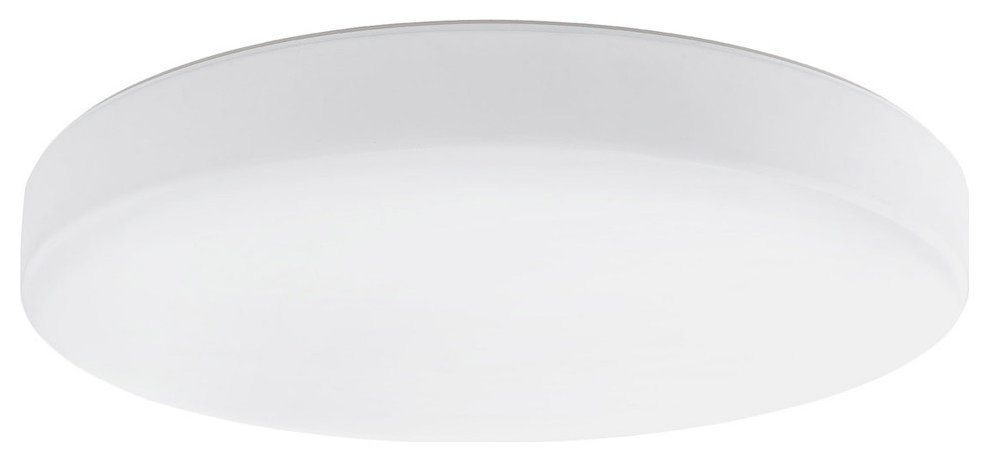 1x67W LED Ceiling Light With White Plastic Cover - Transitional - Flush ...