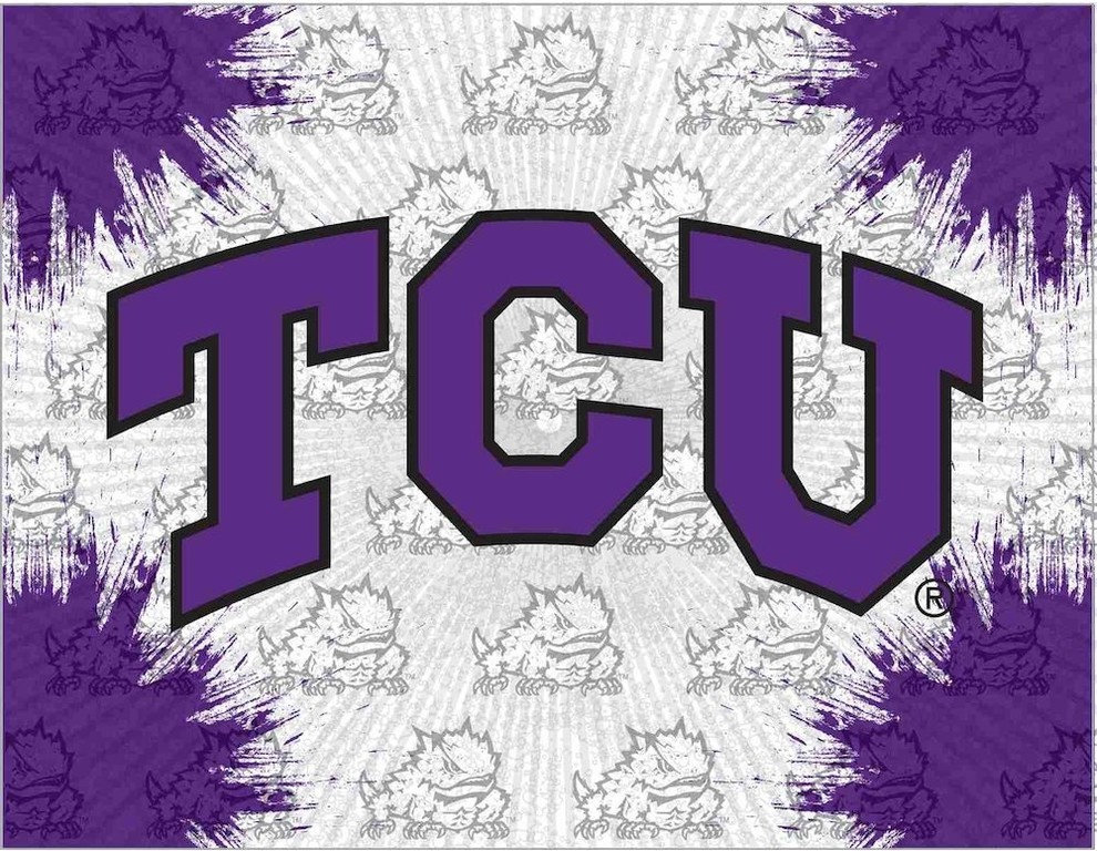 TCU Logo Canvas, 32"x24" - Contemporary - Prints And Posters - by Bison ...