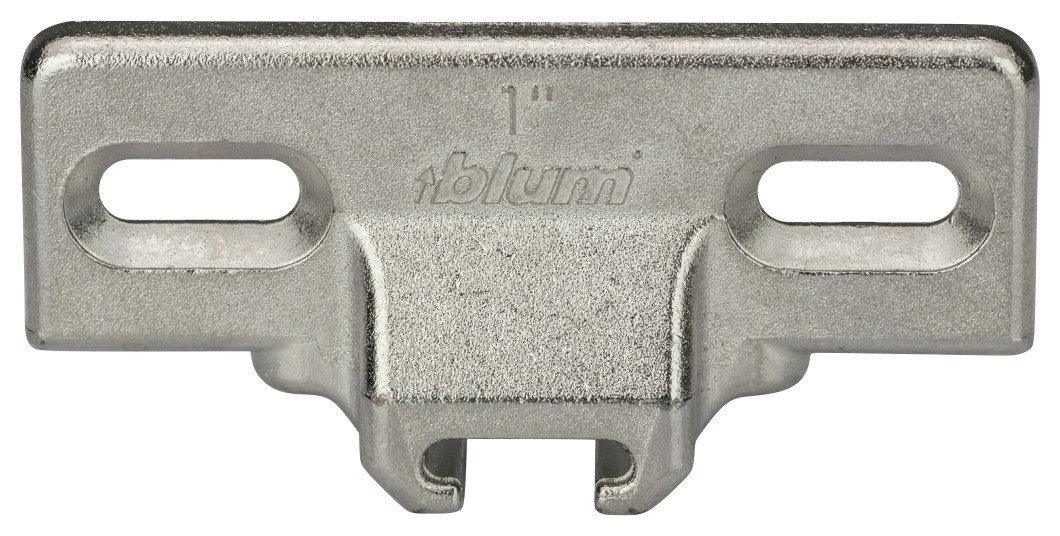 Blum 1" Overlay Edge Mount Mounting Plate For Compact 33 Hinges, 25 ...