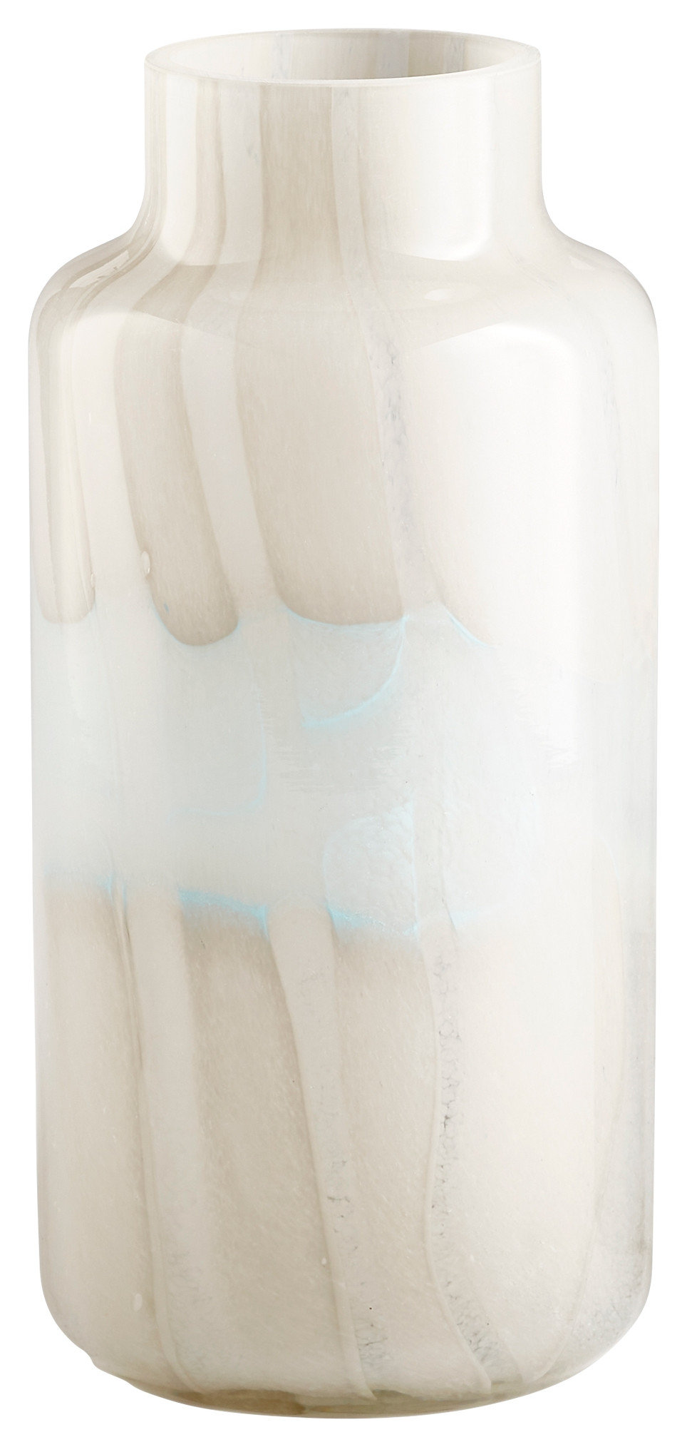 Lucerne Vase, Tan and Aqua, Large, Large - Contemporary - Vases - by ...