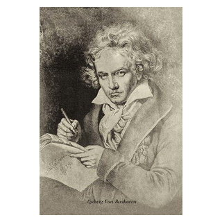 Ludwig Van Beethoven, 16" x 24" - Traditional - Prints And Posters - by ...