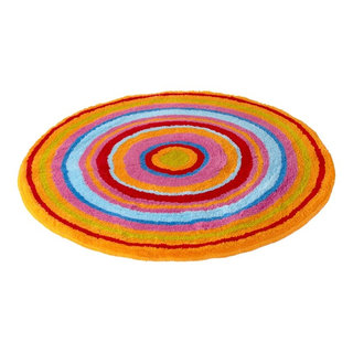 Round Non Slip Washable Bathroom Rug, Mandala, Extra Large Round ...