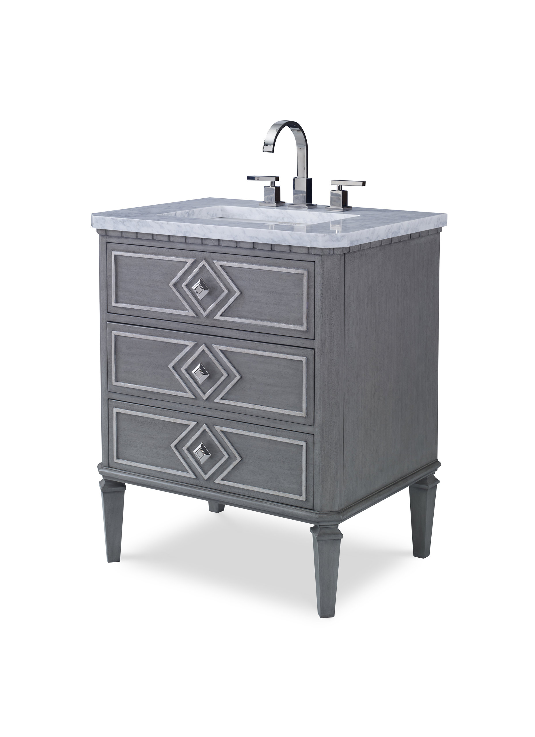 Ambella Home Collection Diamond Sink Chest - Traditional - Bathroom ...