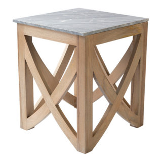 Surya Logan End Table 22"H X 18"W X 18"D - Transitional - Side Tables ...