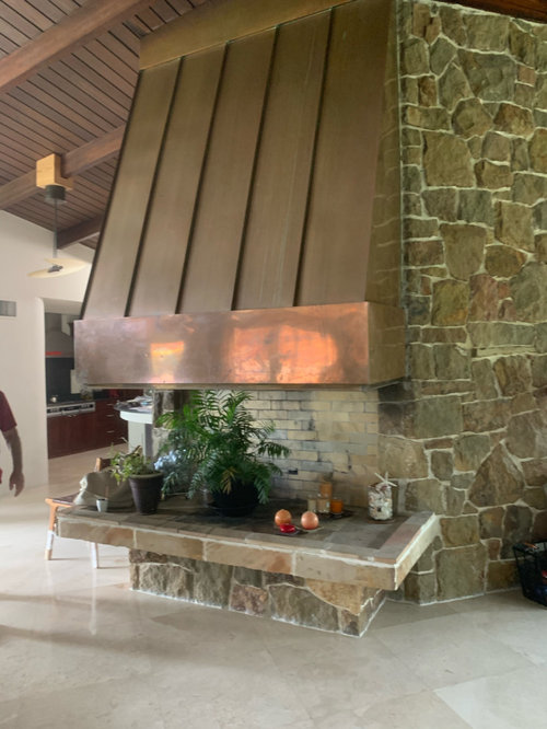 Copper (or bronze) fireplace inspiration help