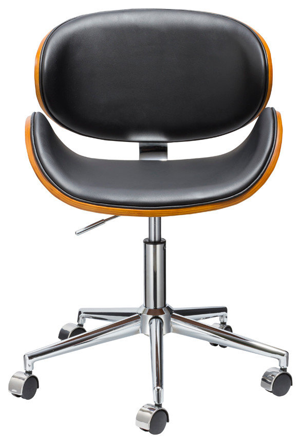 Office Chair With Plywood Frame and Pu Cushion - Contemporary - Office ...