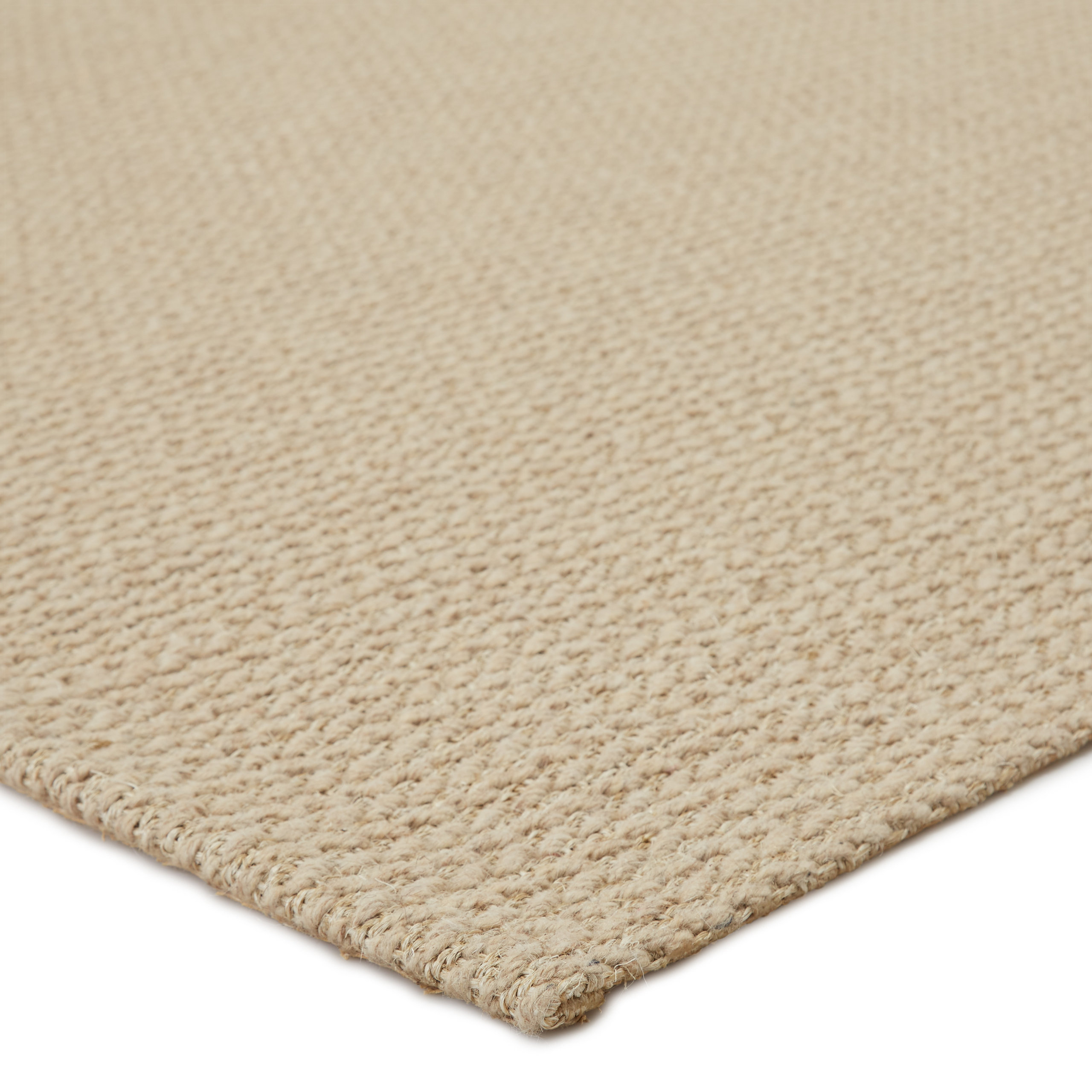Jaipur Living Emere Natural Solid Beige Rug, 10'x14' - Beach Style ...