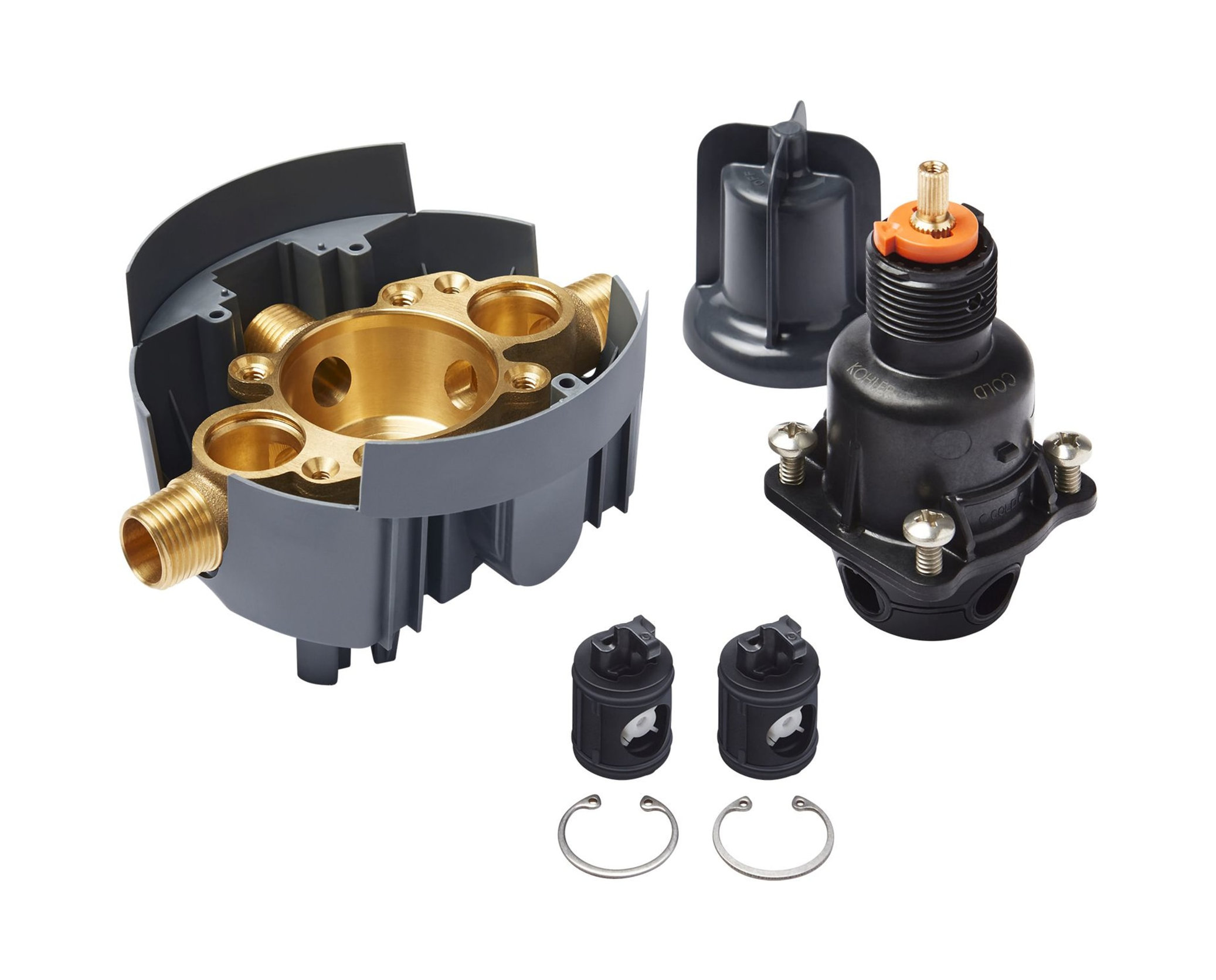 Kohler Rite Temp Pressure-Balancing Valve Body and Cartridge Kit - Tub ...