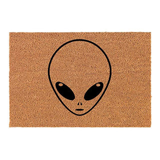 Coir Doormat Alien Head (24" x 16" Small) - Contemporary - Doormats ...