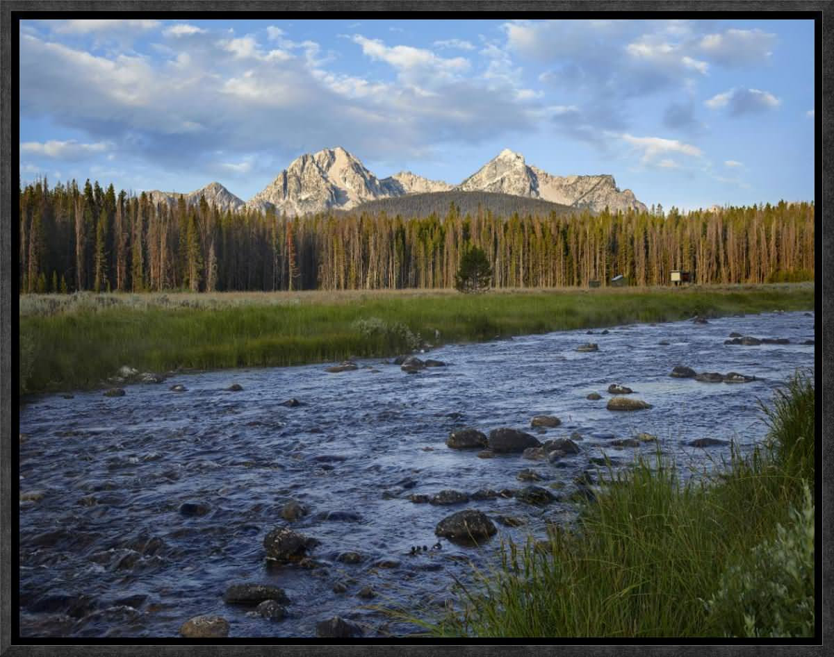 "Sawtooth Range and Stanley Lake Creek, Idaho" by Tim Fitzharris, 17x13 ...