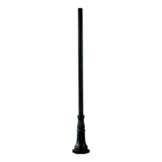 Z-Lite 518P 96" Concrete Mounted Fluted Outdoor Post - Beach Style ...