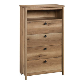 Sauder Dover Edge 4-Drawer Transitional Engineered Wood Chest in Timber ...
