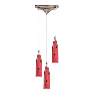 Elk Lighting 501-3FR Lungo 1-Light Pendant Light - Contemporary ...