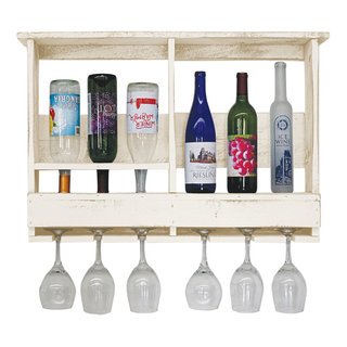 Farmhouse 6-Bottle Wine Shelf - Farmhouse - Wine Racks - by Furniture ...