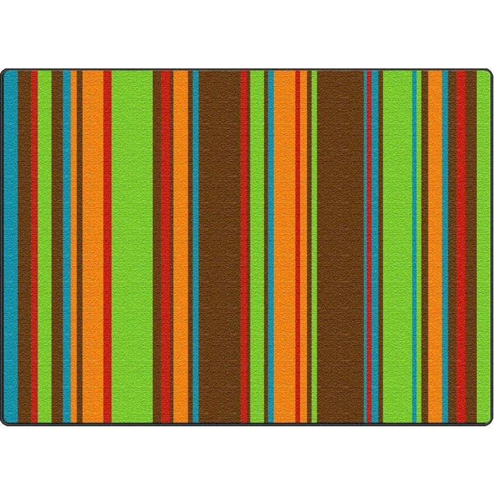Flagship Carpets FE408-32A 6'x8'4 Stripes Muted Rug, 6'X8'4 ...