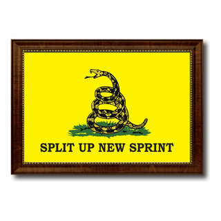 Split Up New Sprint Military Flag Canvas Print, 15" x 21", 19" x 27 ...