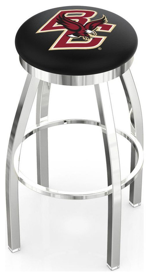 Holland L8C2C Boston College 25" Swivel Counter Stool - Chrome ...