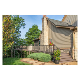 Covered and Open Deck with Grill Area & Screen System - Deck - St Louis ...