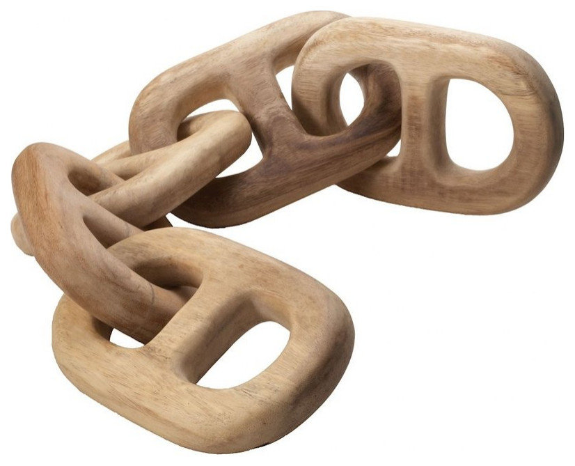 Decorative Tan Wood Chain Links Accessory made of Suar Wood Size - 1 ...