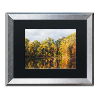 Jason Shaffer 'Autumn Reflections' Matted Framed Art, 20"x16 ...
