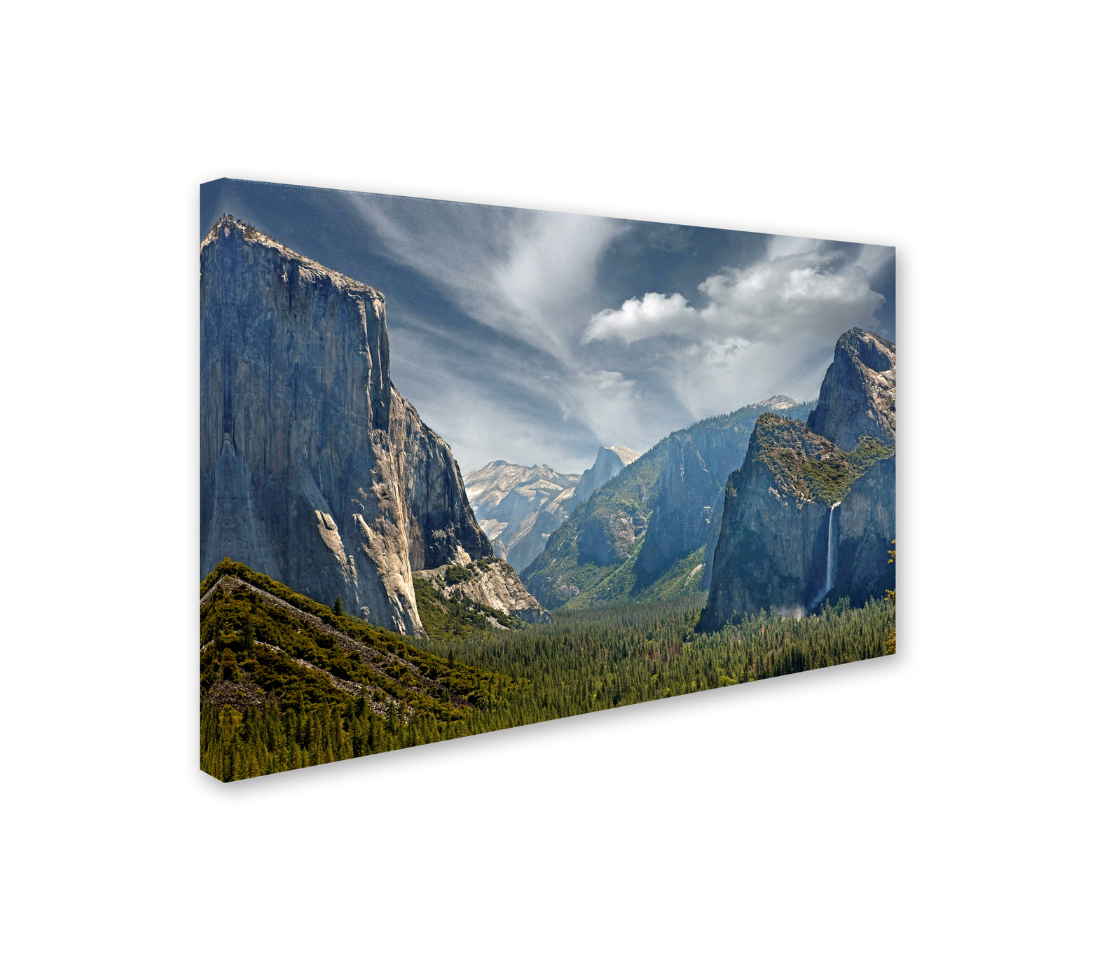 Mike Jones Photo 'Tunnel View' Canvas Art, 22"x32" - Rustic - Prints ...
