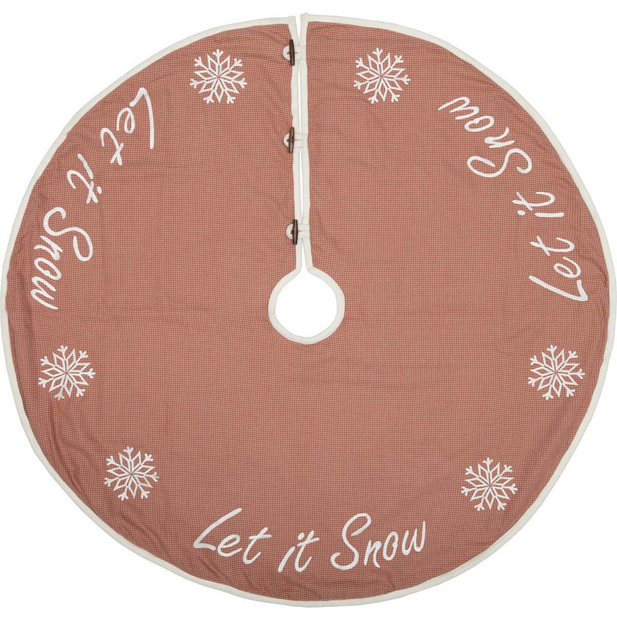 Let It Snow Tree Skirt 48", 48x48 - Christmas Tree Skirts - by GwG ...
