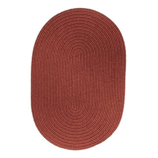 Rhody Rug Wearever Poly Rug, Terra Cotta, 5'X8' Oval, 5'x8' Oval ...