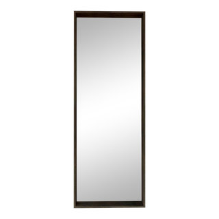 Honolulu Mirror with Frame, Espresso - Transitional - Wall Mirrors - by ...