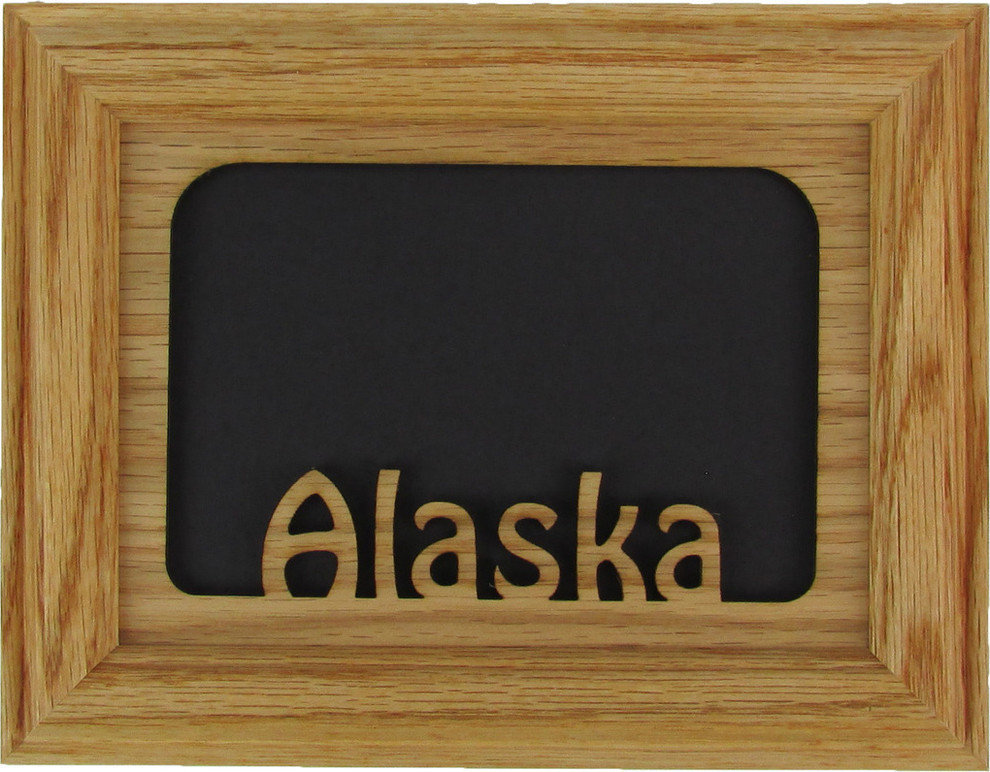 Alaska Oak Picture Frame and Oak Matte, 5"x7", 5"x7" - Transitional ...
