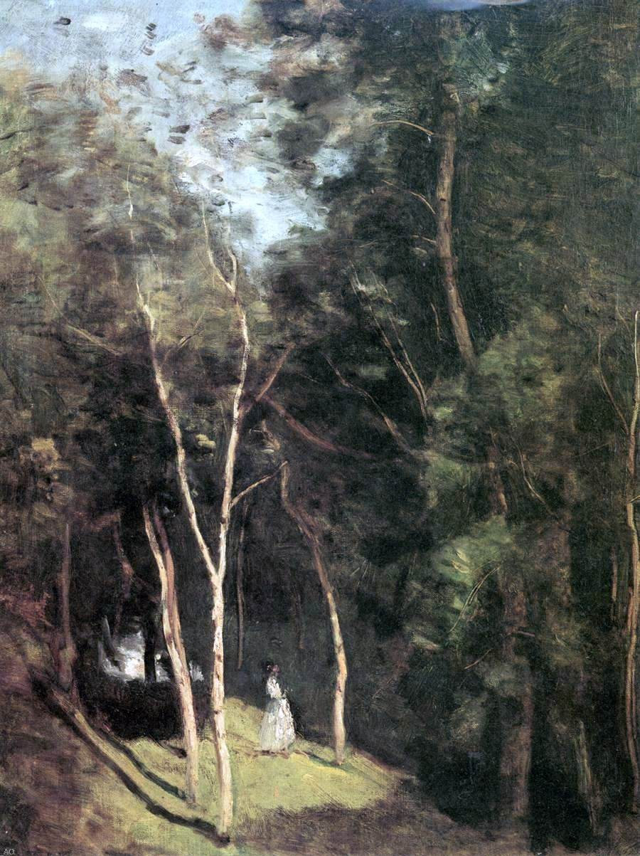 Jean-Baptiste-Camille Corot In a Park Gallery Wrap Canvas, 21x28 ...