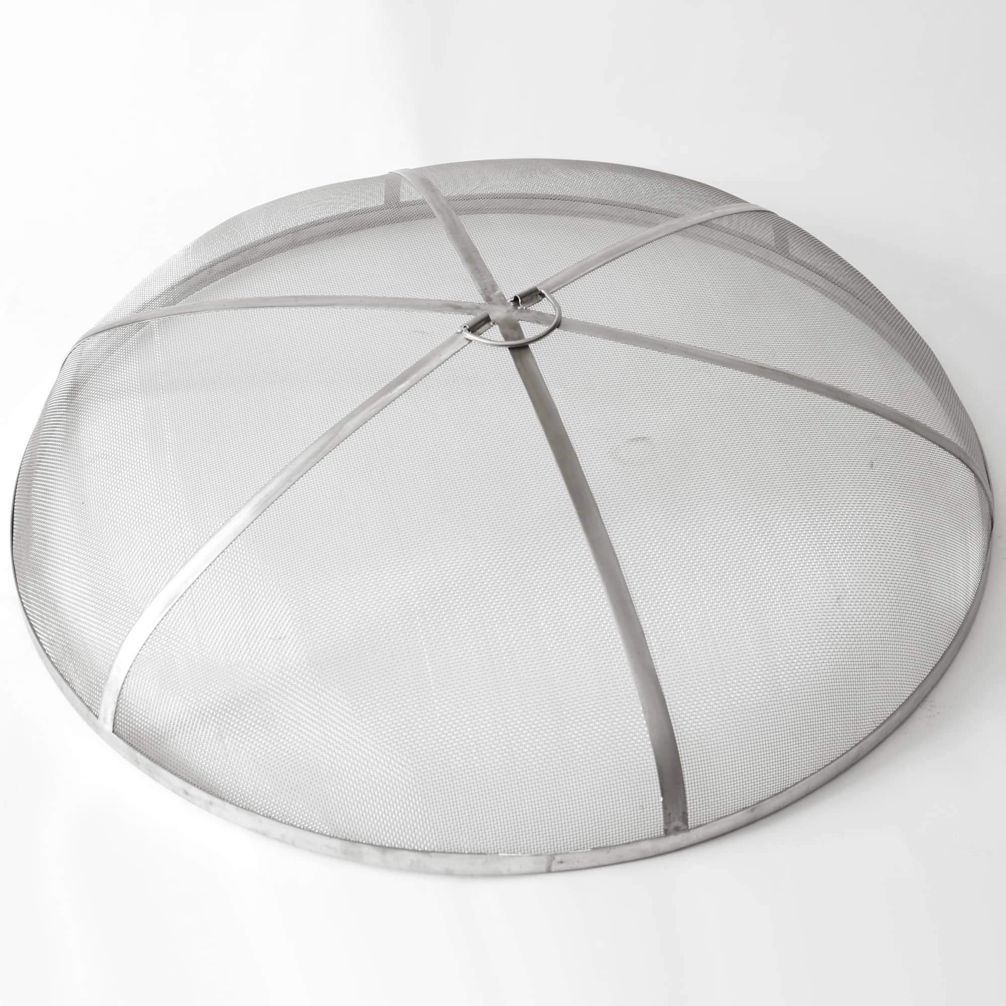 Bluegrass Living 36" Stainless Steel Fire Pit Spark Screen Cover BSS-36 ...