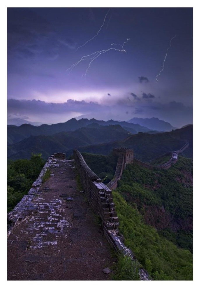 "Great Wall" Digital Paper Print by Yan Zhang, 14"x20", 22"x32" - Asian ...