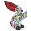 GlassOfVenice Murano Glass Millefiori Rabbit Sculpture - Contemporary ...