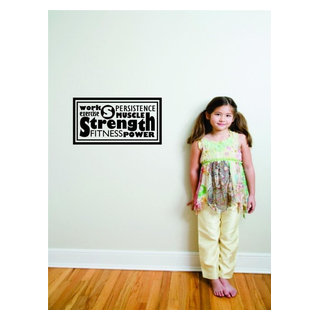 Work Exercise Persistence Muscle Power Strength Decal, 10x12", 10X12 ...