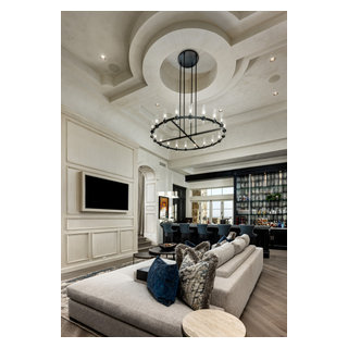 Built-in Entertainment Center - French Country - Home Bar - Phoenix ...