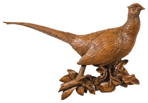 Pheasant Wall Plaque - Rustic - Wall Sculptures - by Lodgeandcabins | Houzz