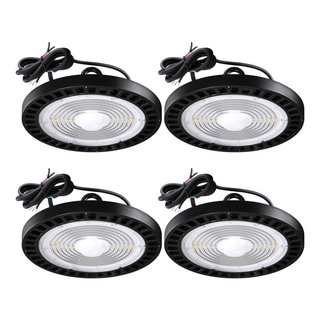 4 Pack Commercial High Bay LED Light Dimmable 21,700LM Utra-bright ...