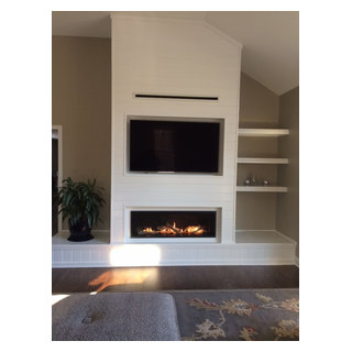 Valor Linear L2 gas fireplace with Valor heat shift system - Modern ...