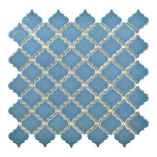 Hudson Tangier Mosaic Floor and Wall Tile, Light Blue, Sample ...