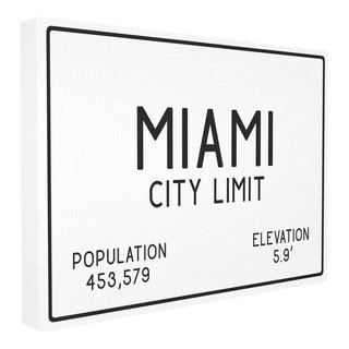 Miami City Limit, 16x20 - Contemporary - Prints And Posters - by ...