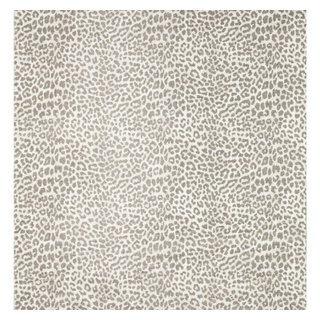 5'x8' Beige and Cream Leopard Print Shag Handmade Non Skid Area Rug ...