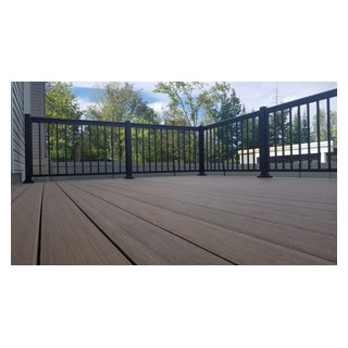 10' x 14' TimberTech Composite Deck - Coconut Husk - Modern - Deck ...