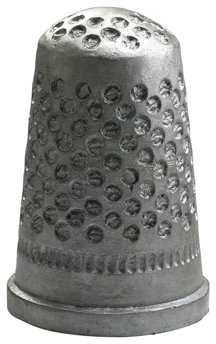 Cyan Sewing Thimble Token 01863, Pewter - Contemporary - Decorative ...
